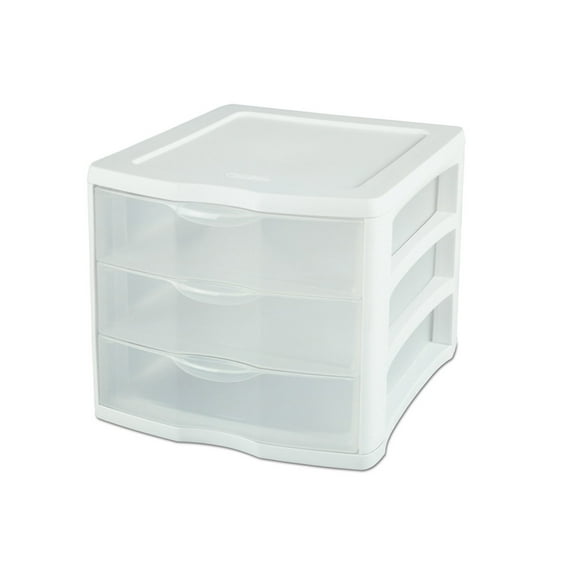 3 Drawer Plastic Storage