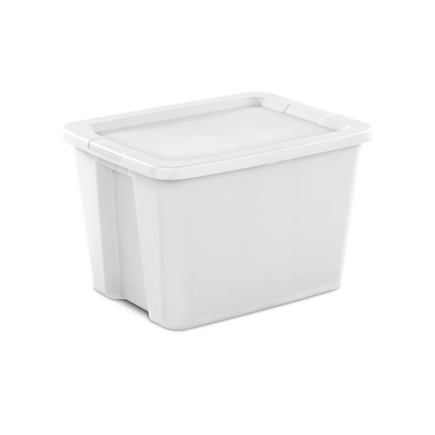 Sterilite 18 Gal. Tote Box White - Walmart Business Supplies