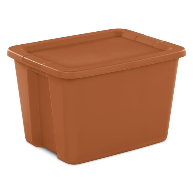 Sterilite Large Storage Bin, 18 Gallon Plastic Storage Container with ...