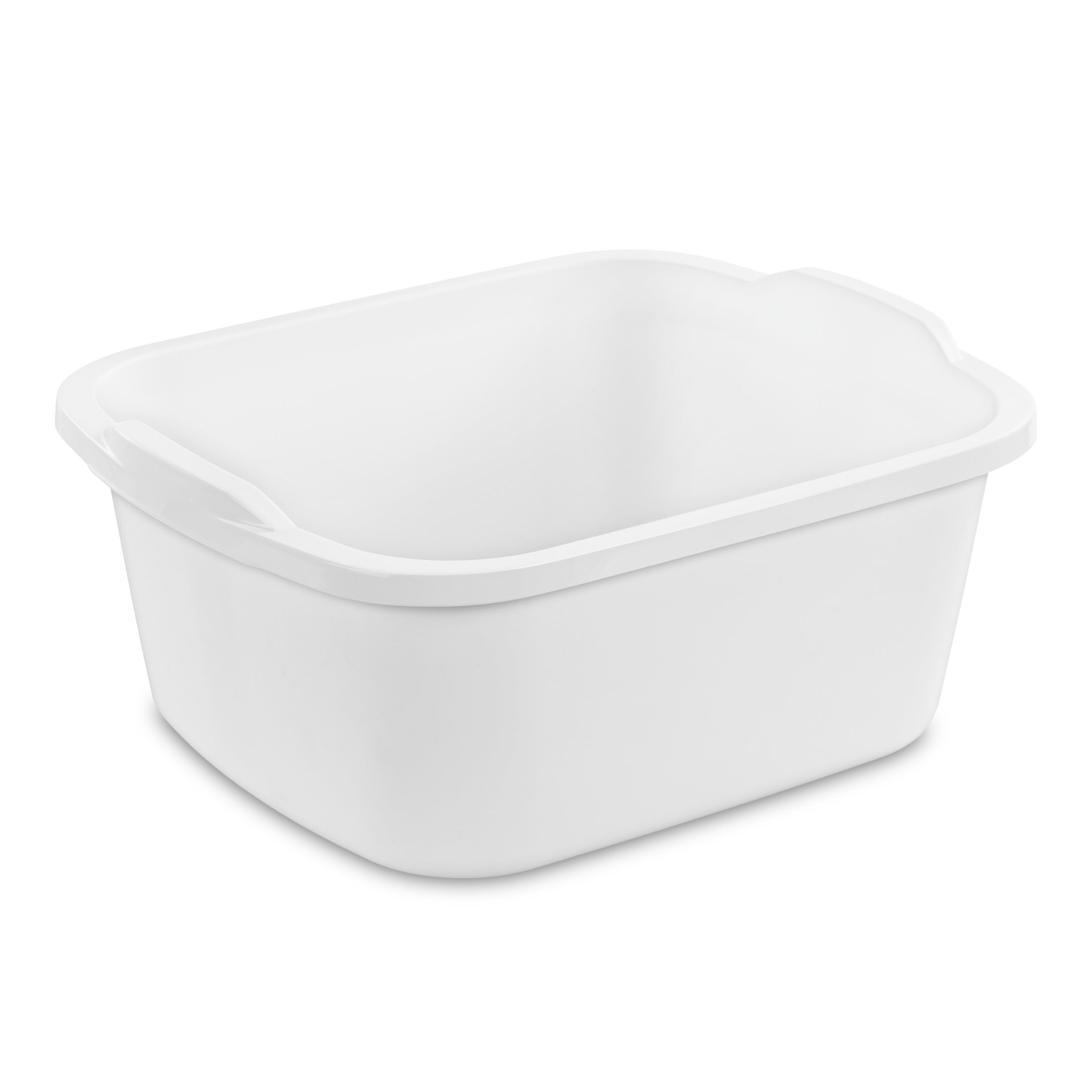 Sterilite Large 18 Qt. Dishpan for Dishwashing, Fits in Sink, Plastic ...