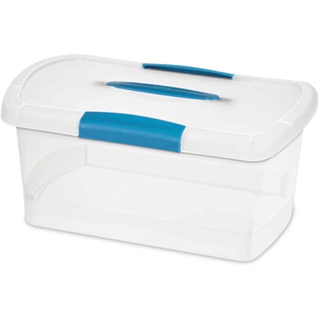 Sterilite Medium Nesting ShowOffs Clear File Box with Latches, 18 Pack ...