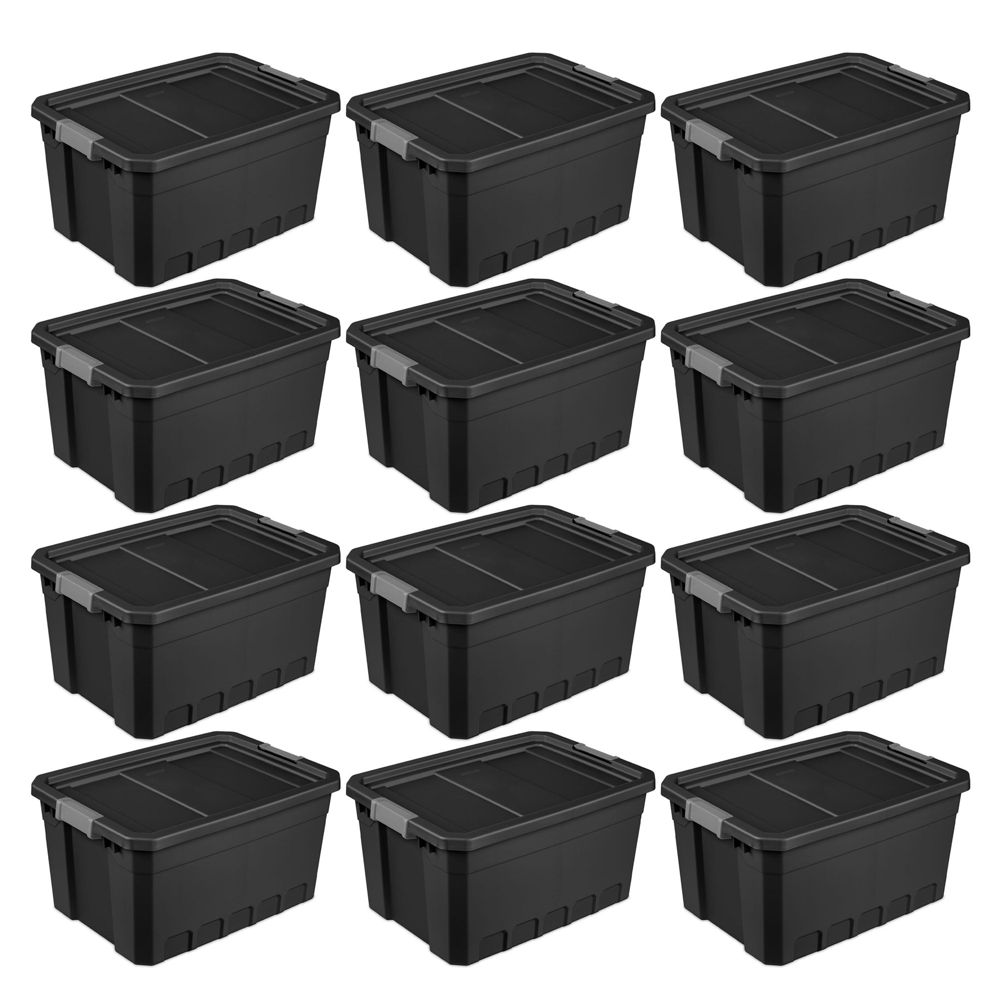 Sterilite 19 Gal Stackable Storage Tote with Lid, Heavy-Duty Craft ...