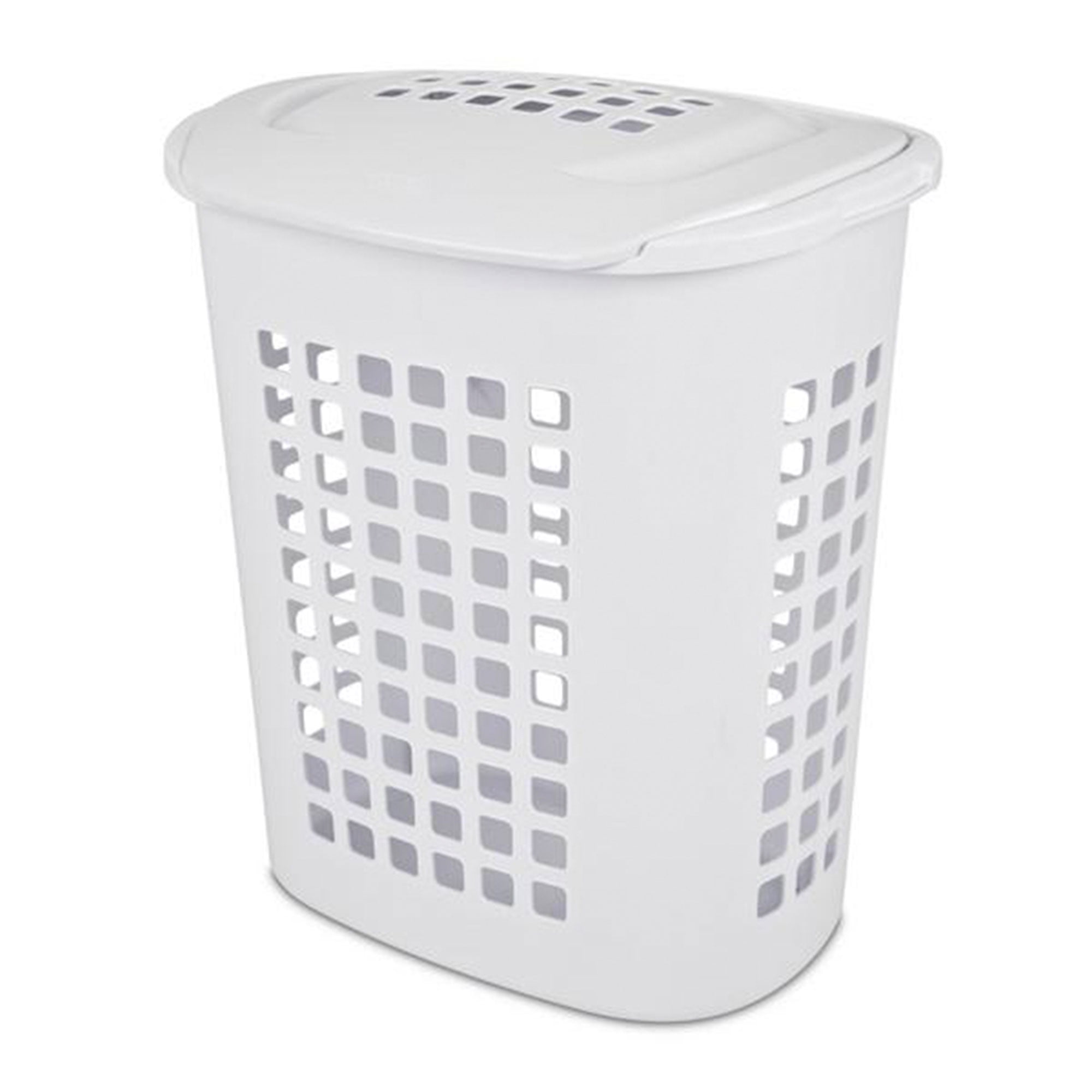 Sterilite 2.3 Bushell 81 Liter Lift Top XL Laundry Basket Hamper, White ...