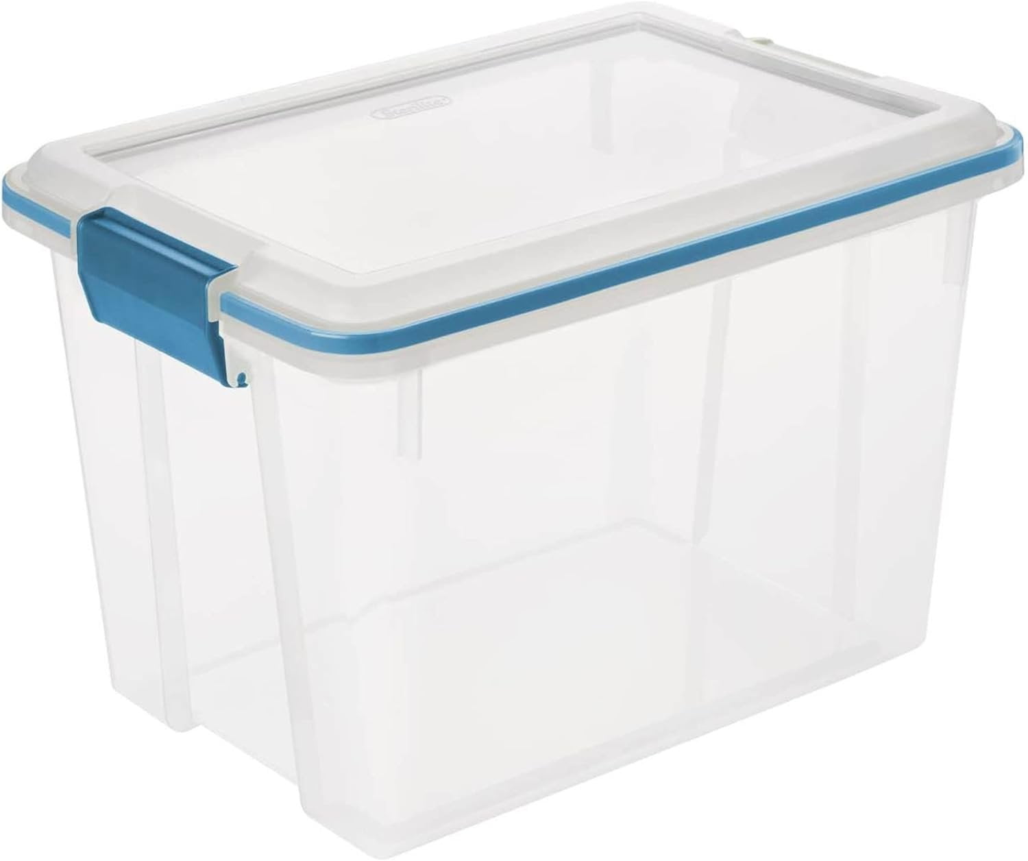 Sterilite 20 Qt Gasket Box, Stackable Storage Bin with Latching Lid and Tight Seal Plastic ...