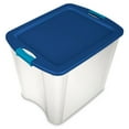 Sterilite 26 Gallon Large Bins, Latch & Carry Plastic Storage Tote ...