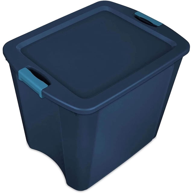 Sterilite 26 Gallon Multipurpose Latching Lid Storage Tote Containers ...