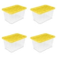 Sterilite Large Storage Bin, 27 Gallon Clear Plastic Storage Container ...