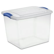 Free Shipping! Homz® 31 Quart Clear See-Thru Plastic Storage Bins with ...