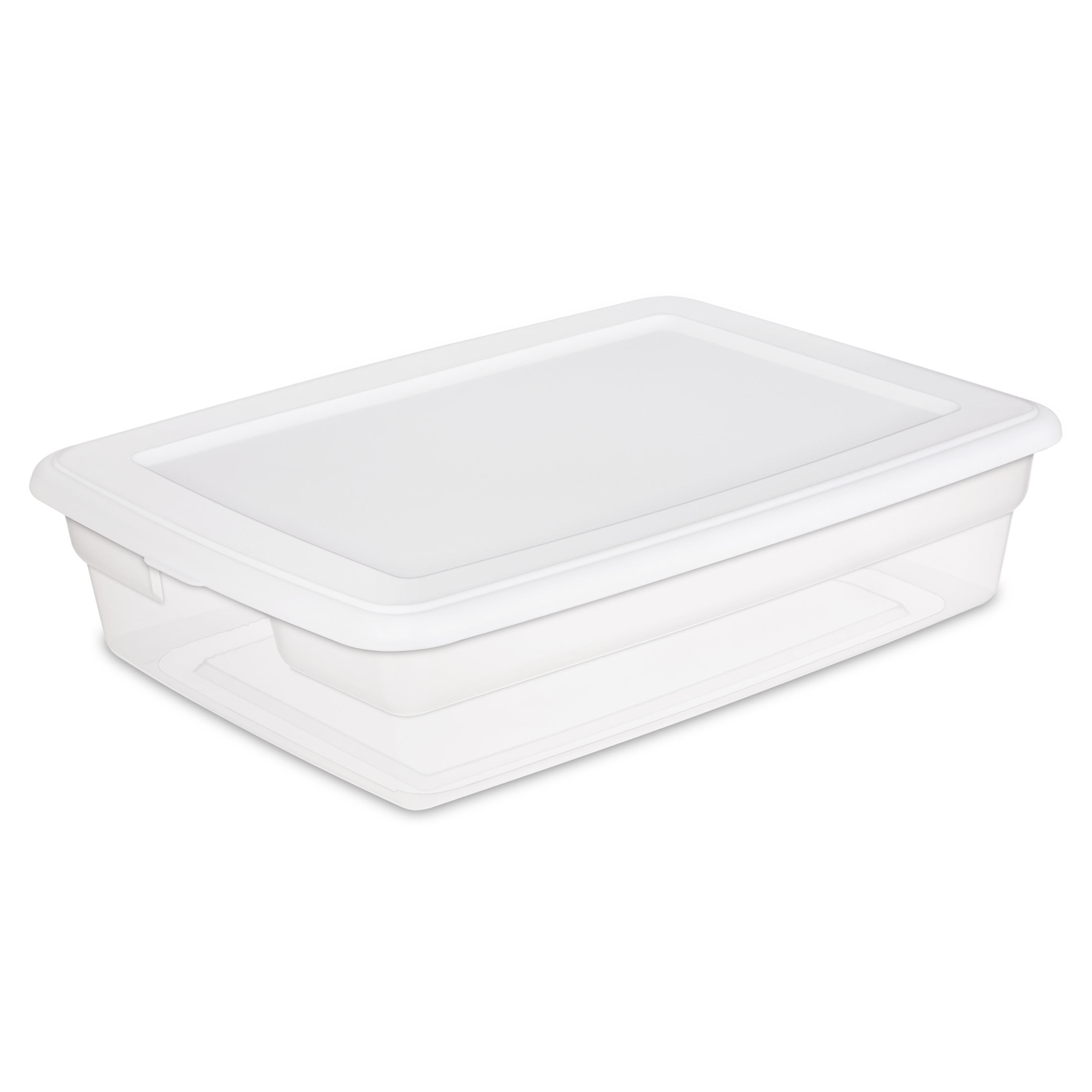 Sterilite 28 Qt./26 L Storage Box, White - Walmart Business Supplies