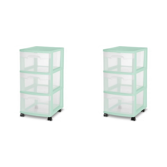 3 Drawer Plastic Storage