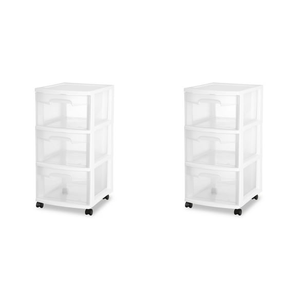 3 Drawer Plastic Storage