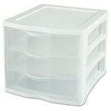 Sterilite 3 Drawer ClearView Storage Organizer - Walmart.com