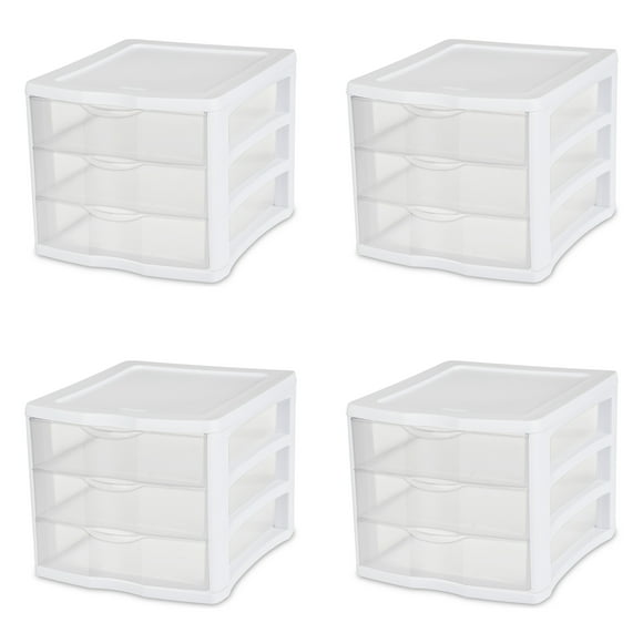 3 Drawer Plastic Storage
