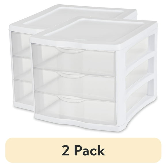 3 Drawer Plastic Storage
