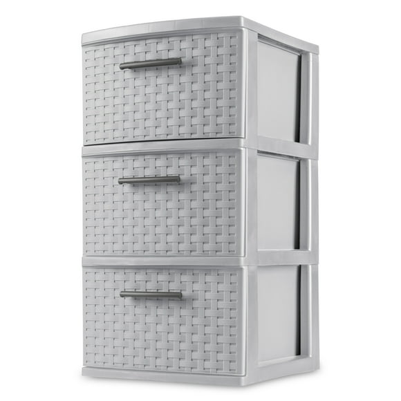 3 Drawer Plastic Storage