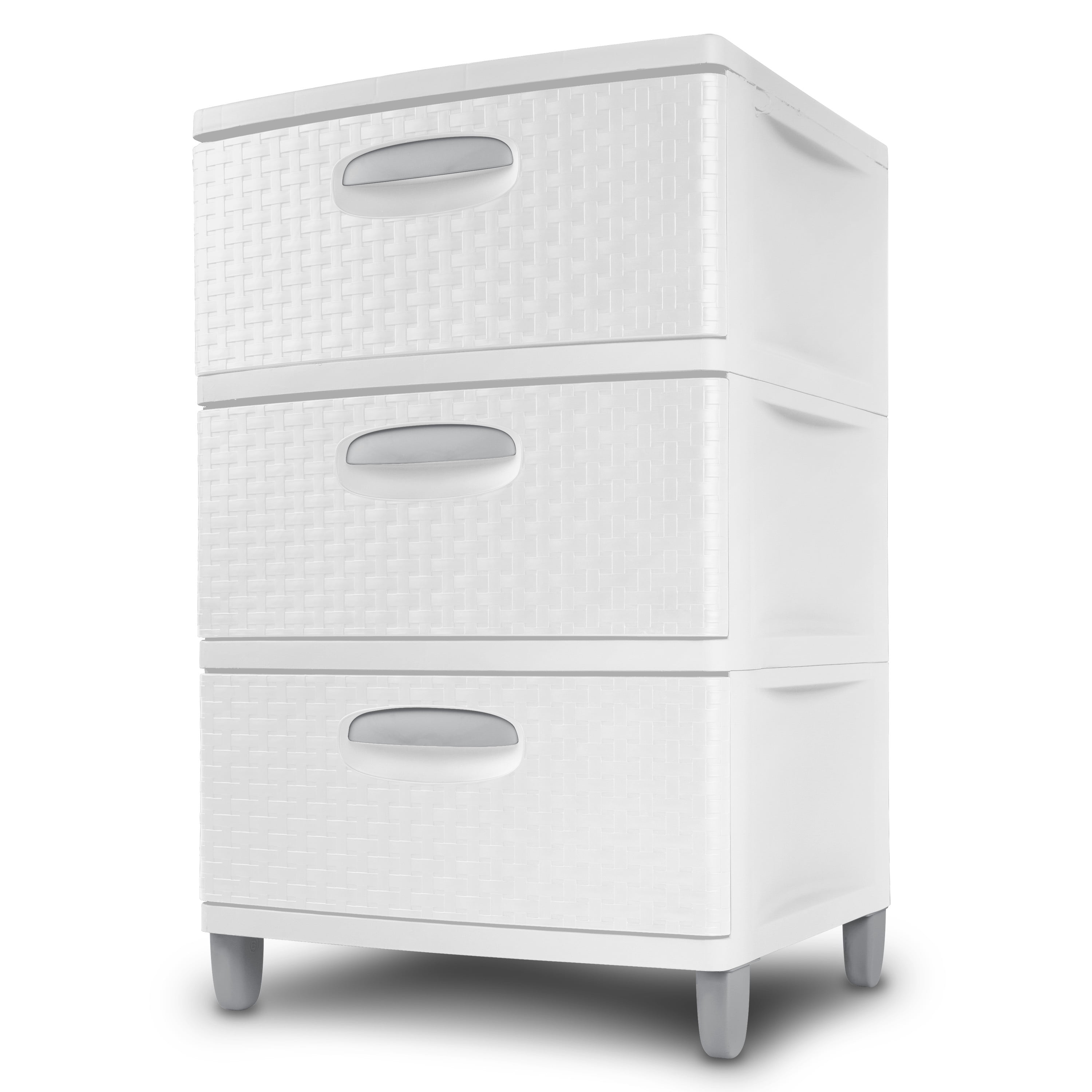 Sterilite 3 Weave Drawer Unit White - Walmart.com