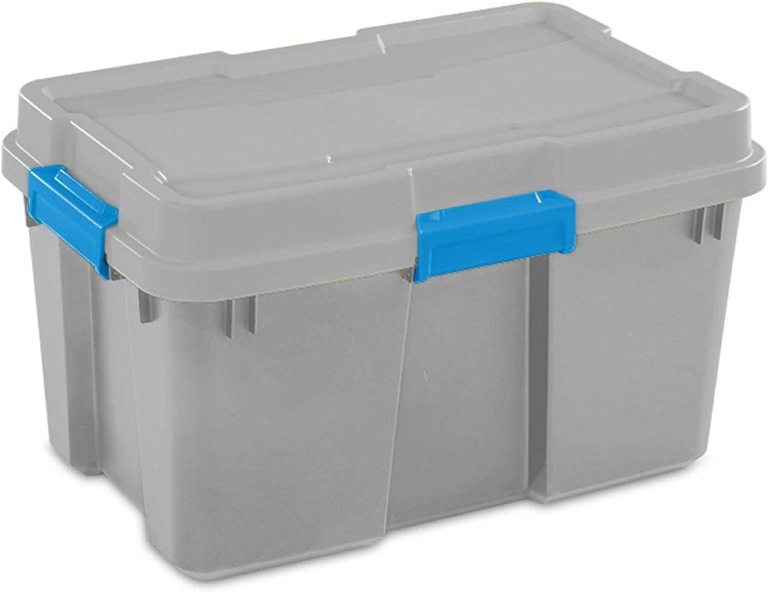 Sterilite 30 Gal Gasket Tote, Heavy Duty Stackable Storage Bin with ...
