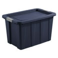 Sterilite 30 Gallon Latching Tuff1 Tote Rugged Plastic Bin with Lid ...