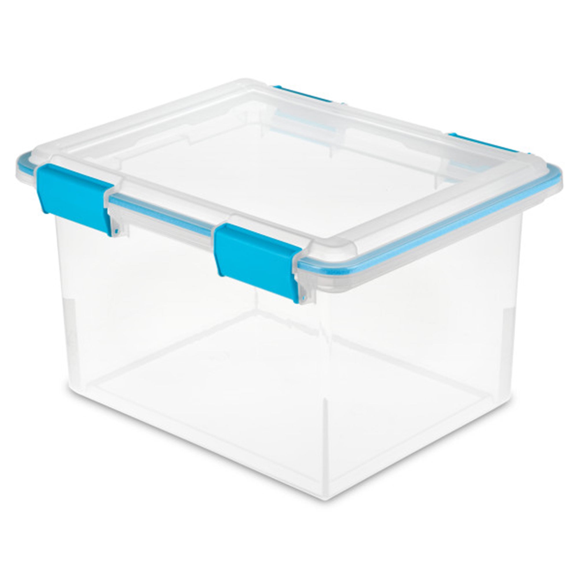 Sterilite 32 Qt Clear Bins, Stacking Storage with Gasket Lid, 12 Pack ...