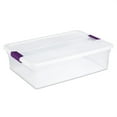Sterilite 32 Quart Clear View Storage Container Tote with Lid, 18 Pack ...