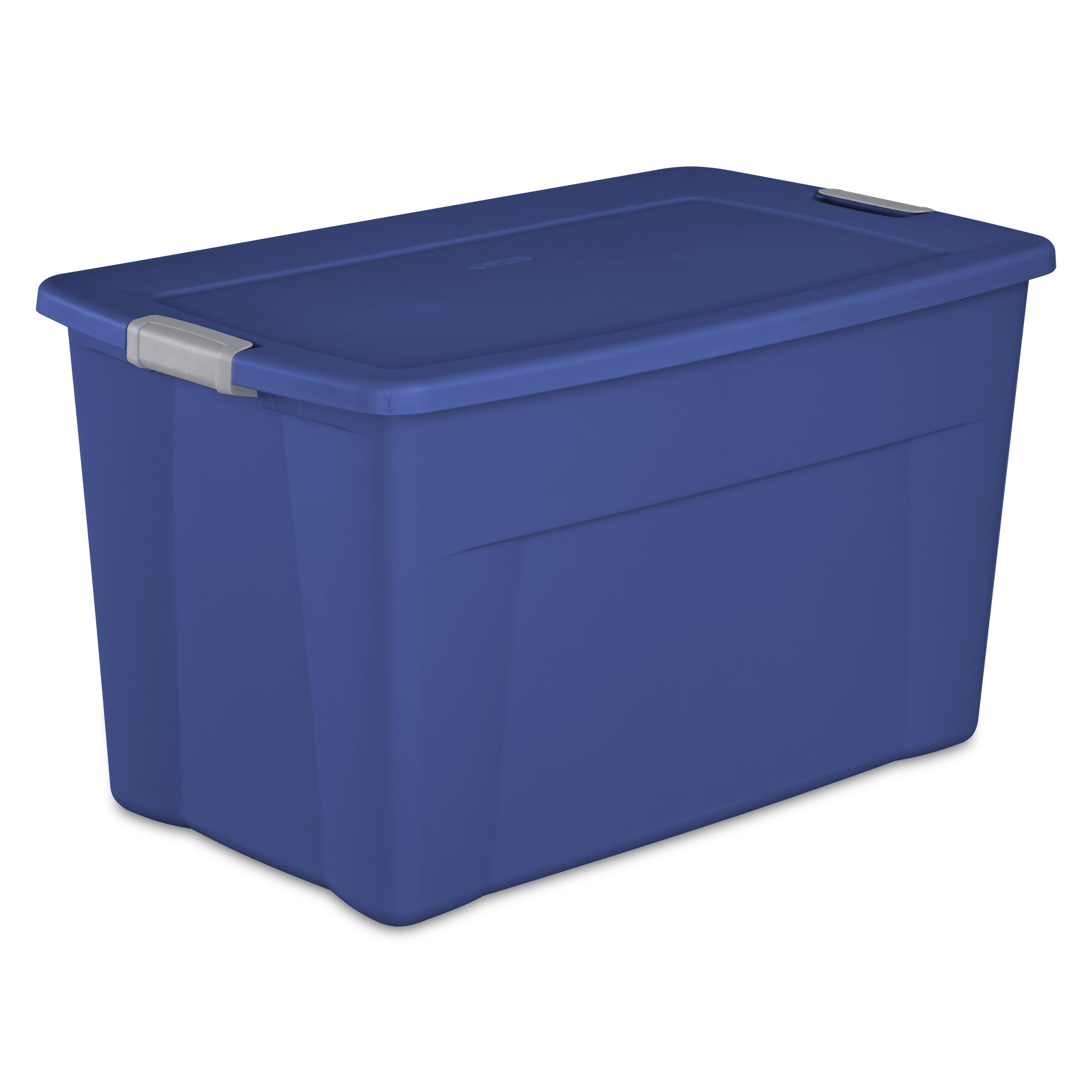 Sterilite 35 Gallon Latch Tote Plastic Stadium Blue