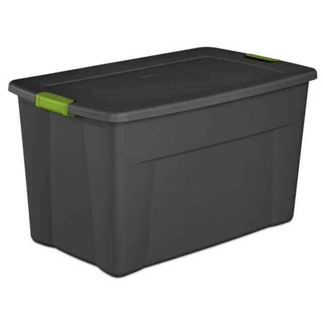 Sterilite Large 35 Gallon Plastic Storage Tote Box with Latching Lid ...