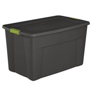 Sterilite 45 Gallon Stackable Storage Tote with Lid & Wheels, 12 Pack ...