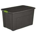 Sterilite Large 35 Gallon Plastic Storage Tote with Latching Lid, 4 ...