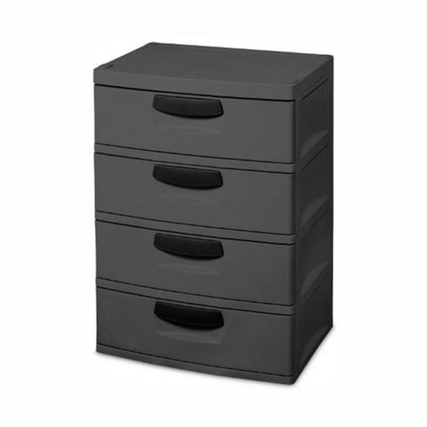 Sterilite Heavy-Duty Plastic 4 Drawer Storage Unit - Walmart.com