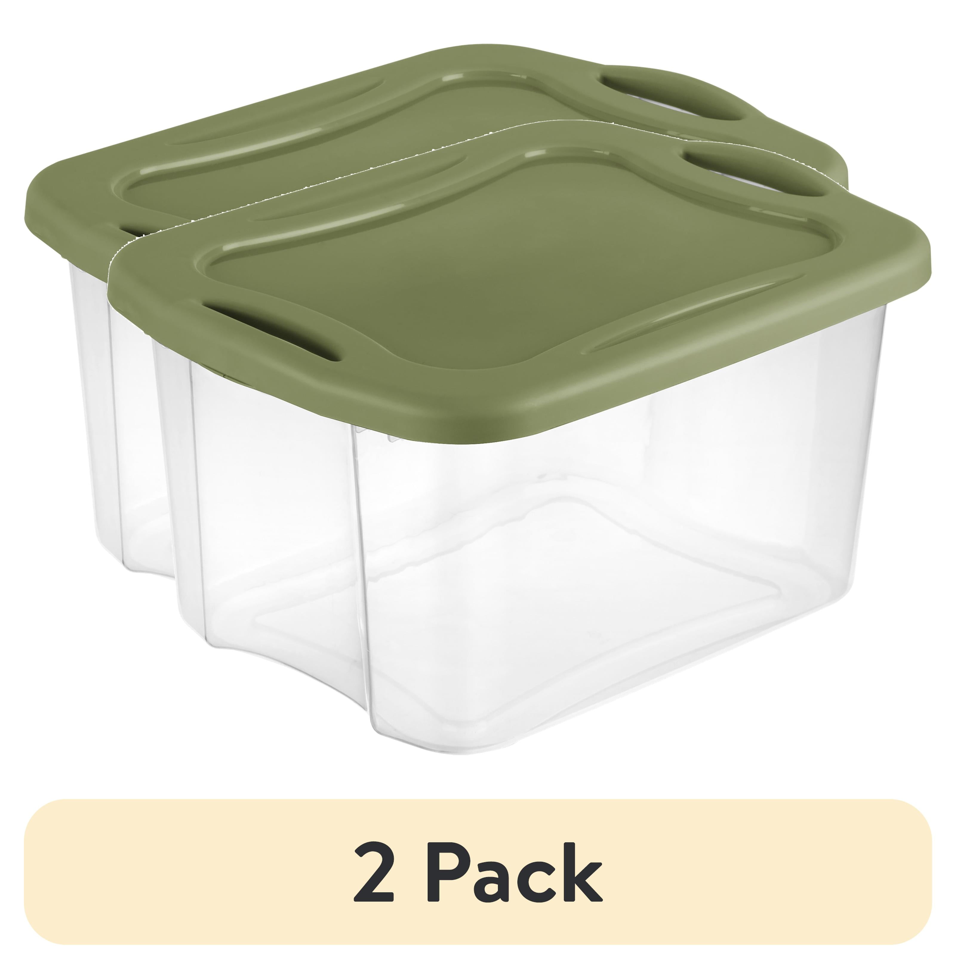 (2 pack) Sterilite 40 Quart EZ Carry, , Green - Walmart.com