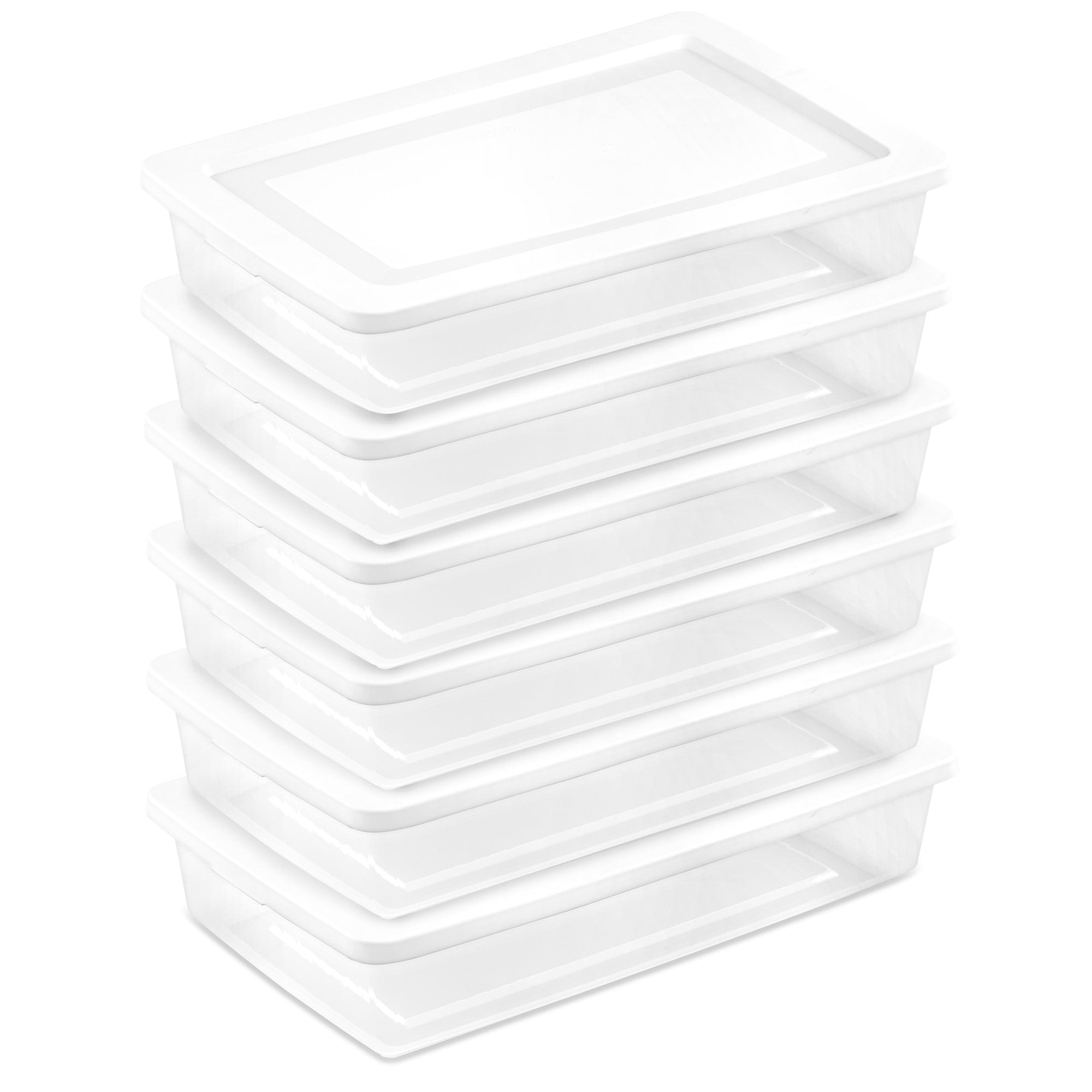 Sterilite 41 Qt Storage Box, Stackable Plastic Container, Home ...