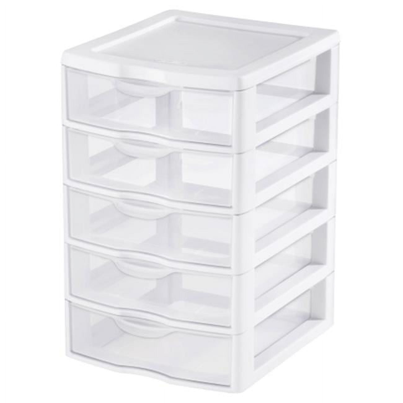 Sterilite 5 Drawer Clear View Storage Unit - Walmart.com