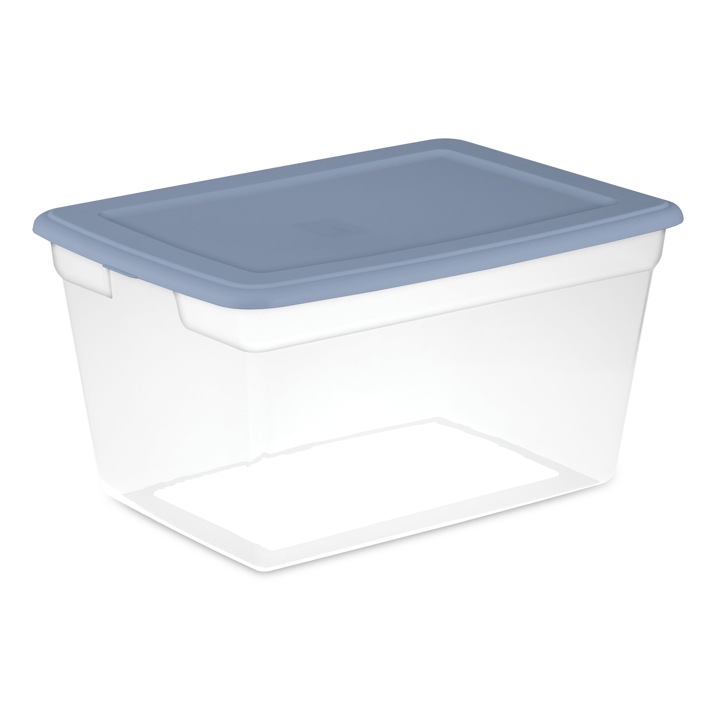 Sterilite 58 Qt Storage Box Blue Ash Plastic Container for Household ...
