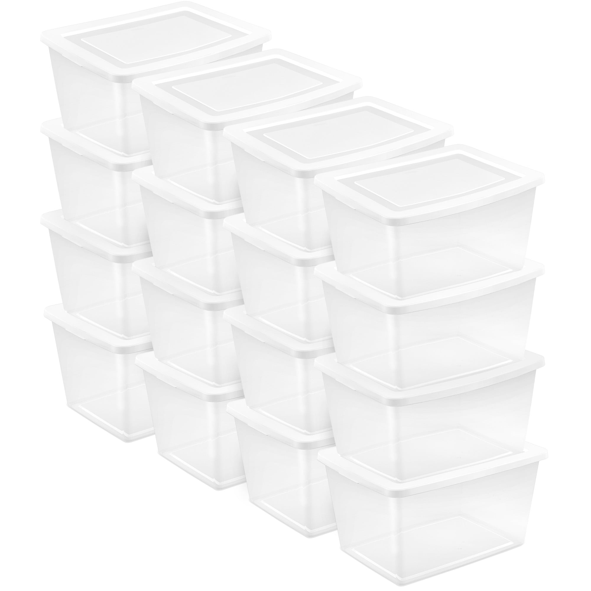 Sterilite 58 Qt Storage Box, Stackable Plastic Container, Home ...