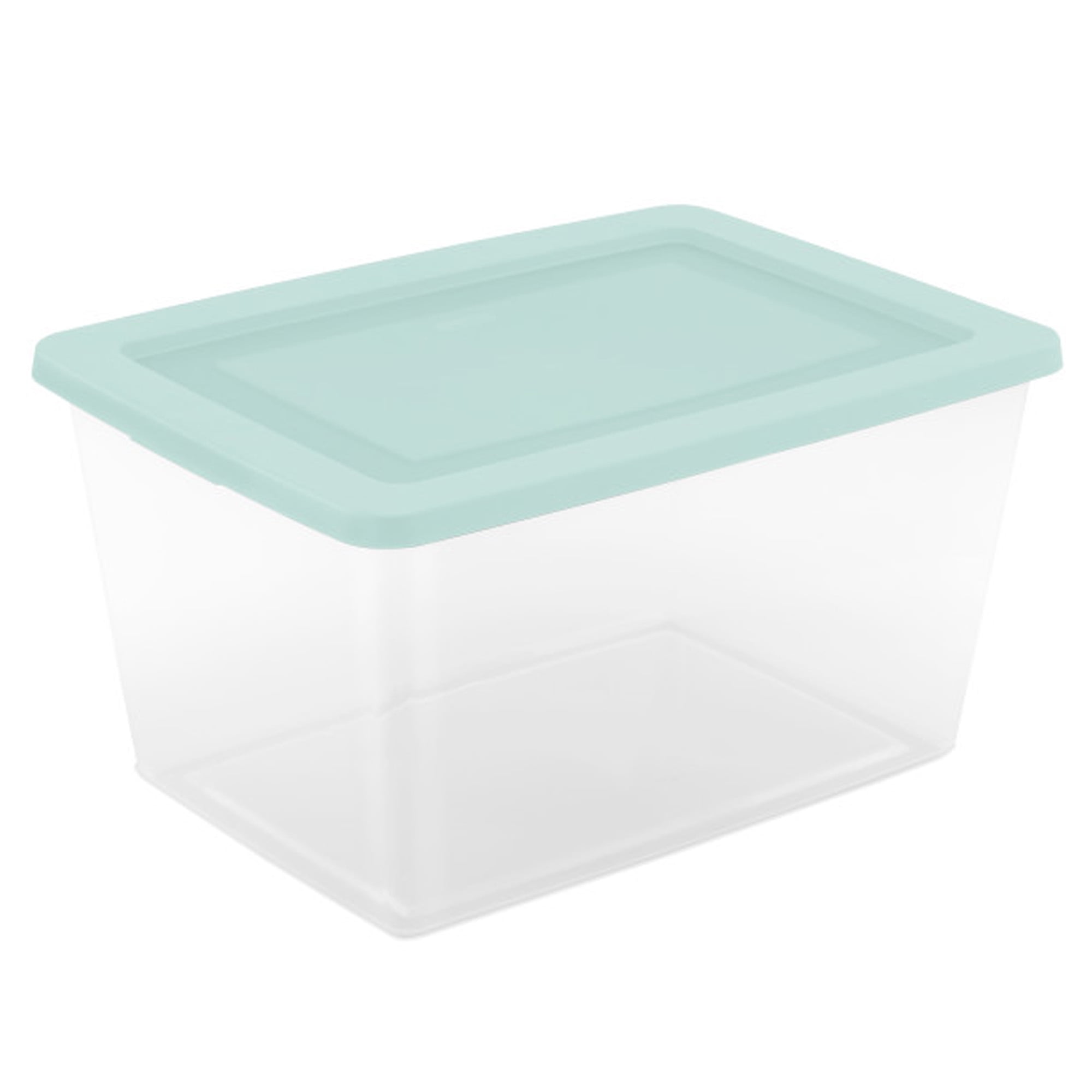 Sterilite 58 Qt Storage Boxes, Clear Plastic Containers with Snap Lids ...