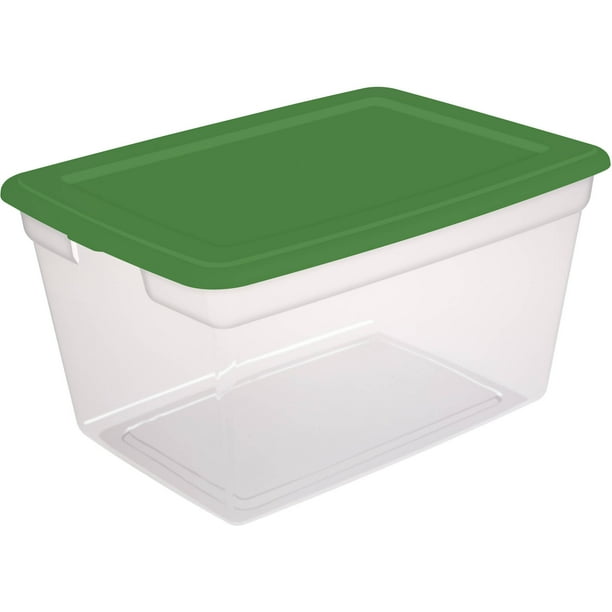 Sterilite 58 Quart Storage Box, Adult, Plastic, Elf Green - Walmart ...
