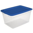 Sterilite 58 Quart Storage Box with Lid - Multiple Colors - Stackable ...