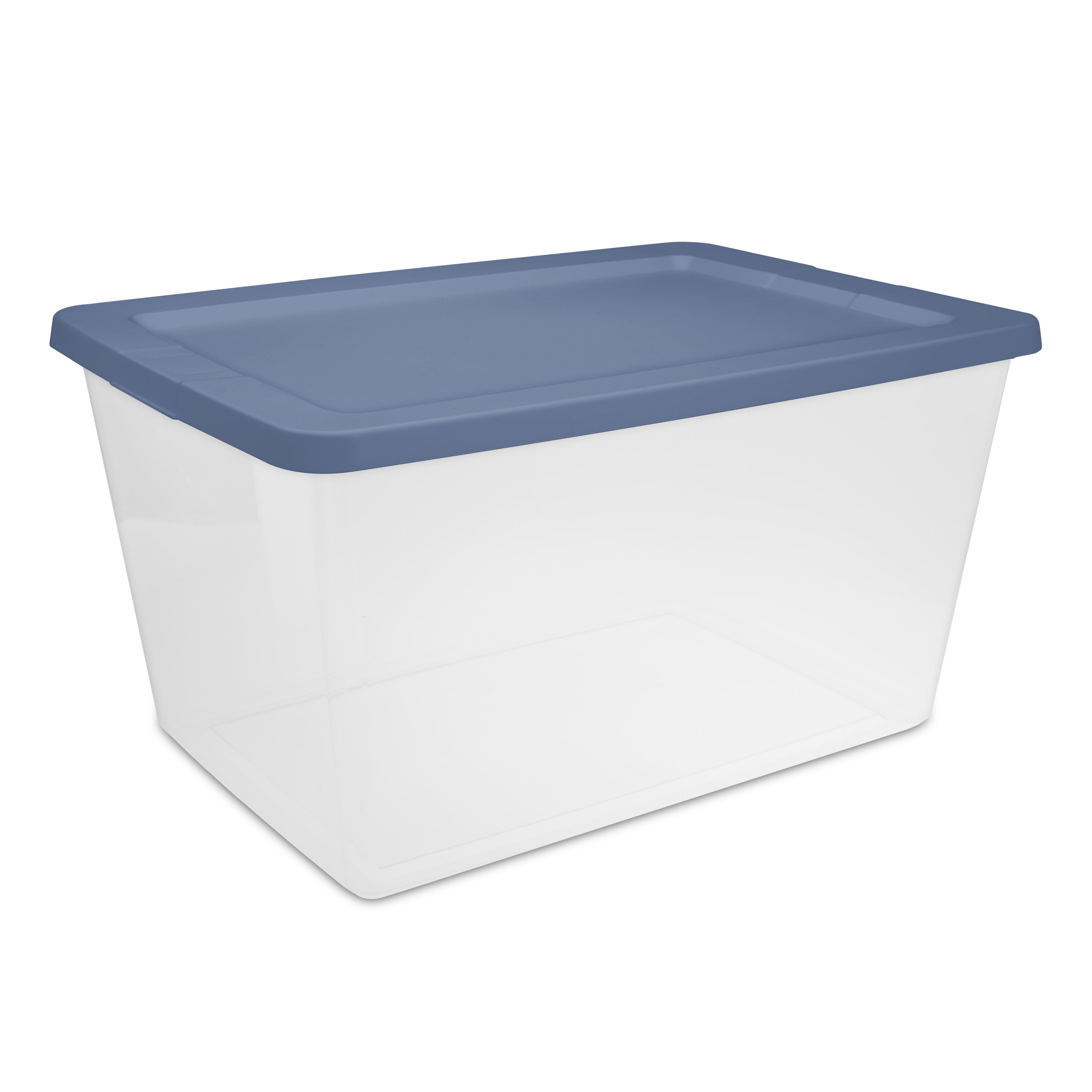 Brandclub - Sterilite 58 Quart Storage Box Plastic, Blue Moonlight