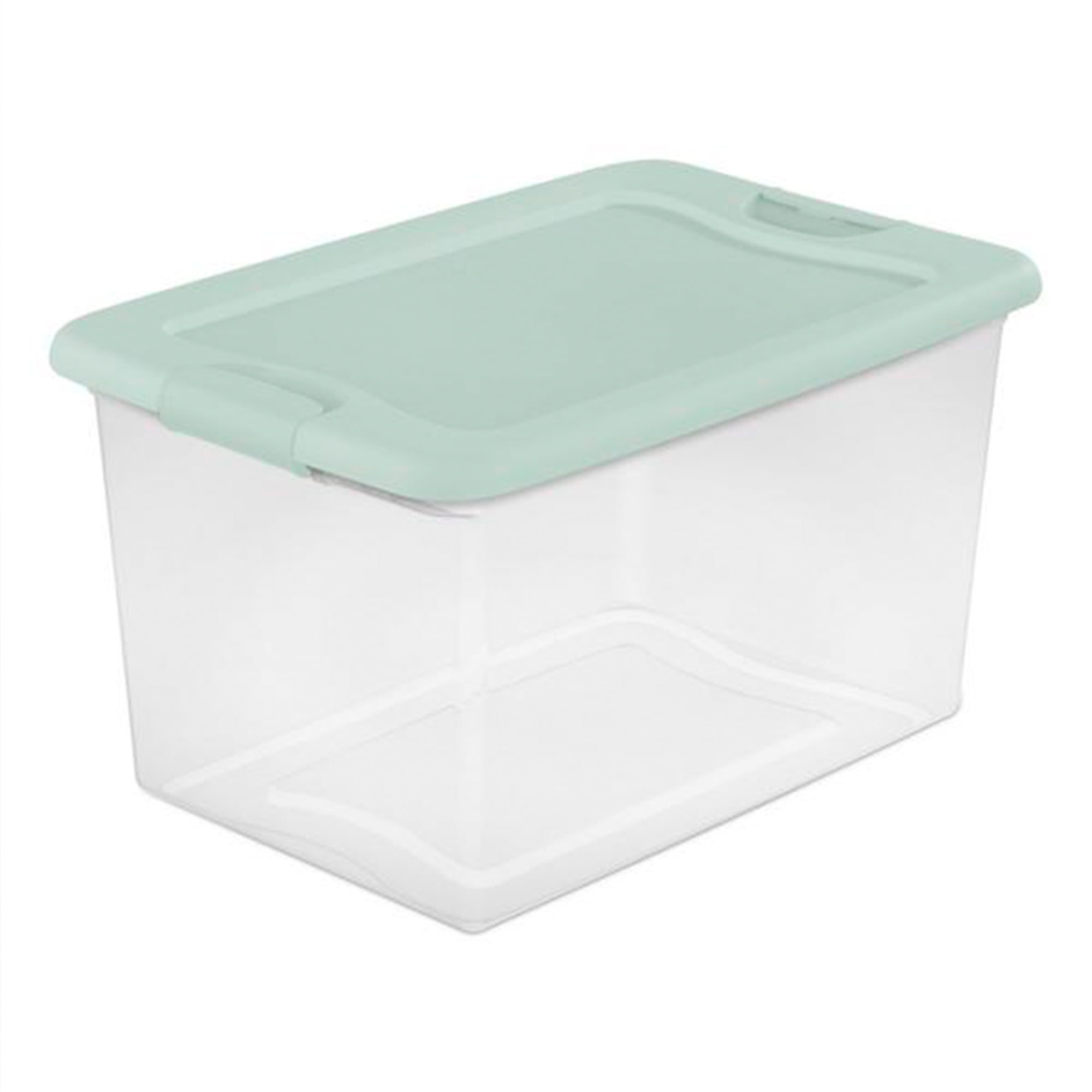 Sterilite 6 Pack 64 Qt Latching Box, Clear Storage Bin w/Lid, Mindful ...
