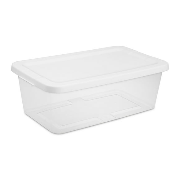 white plastic storage containers