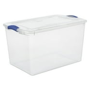 Sterilite 20 Qt. Storage Box Plastic, White, Set of 6 - Walmart.com