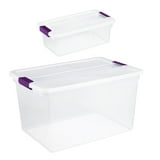 Sterilite 66 Qt Storage Totes, 6 Pack, and 6 Qt Storage Totes, 12 Pack ...