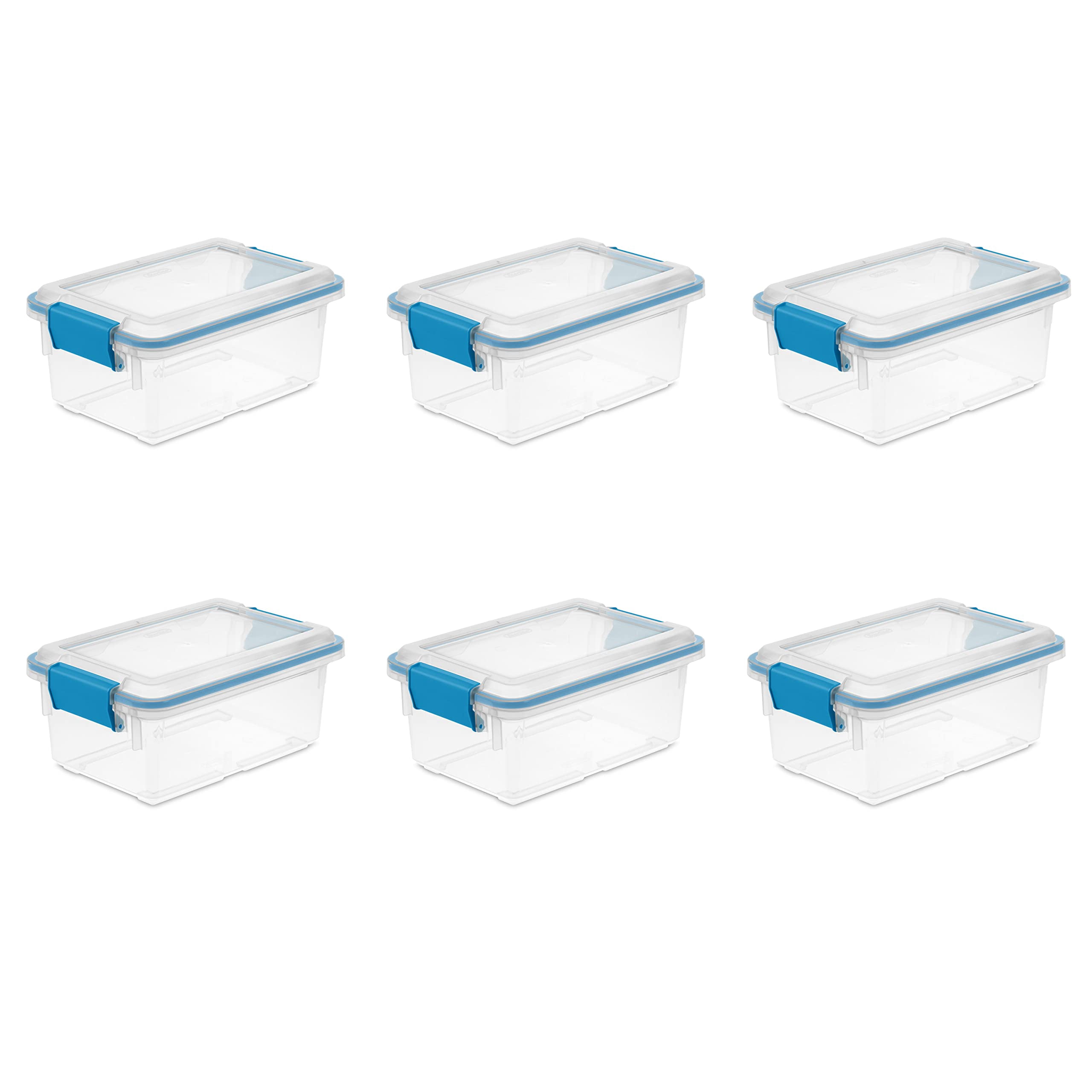 Sterilite 7.5 Qt Gasket Box, Stackable Storage Bin with Latching Lid ...