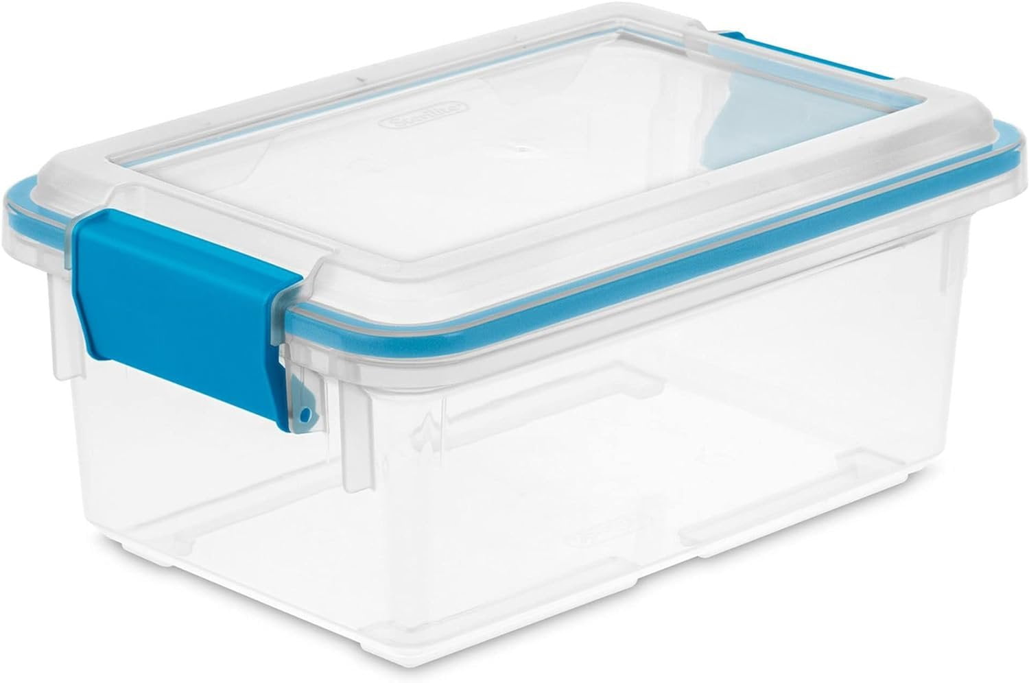 Sterilite 7.5 Qt Gasket Box, Stackable Storage Bin with Latching Lid and Tight Seal, Plastic ...