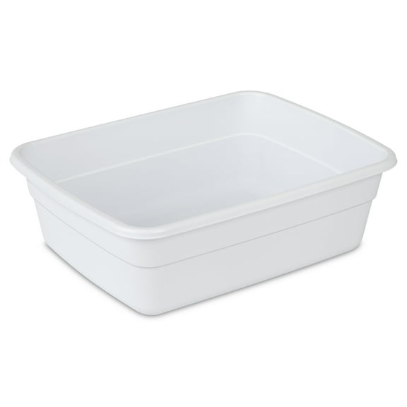 (2 Pack) 18 Qt. Dishpan, Multi-Purpose Plastic Wash Tub, Kitchen, Sink ...