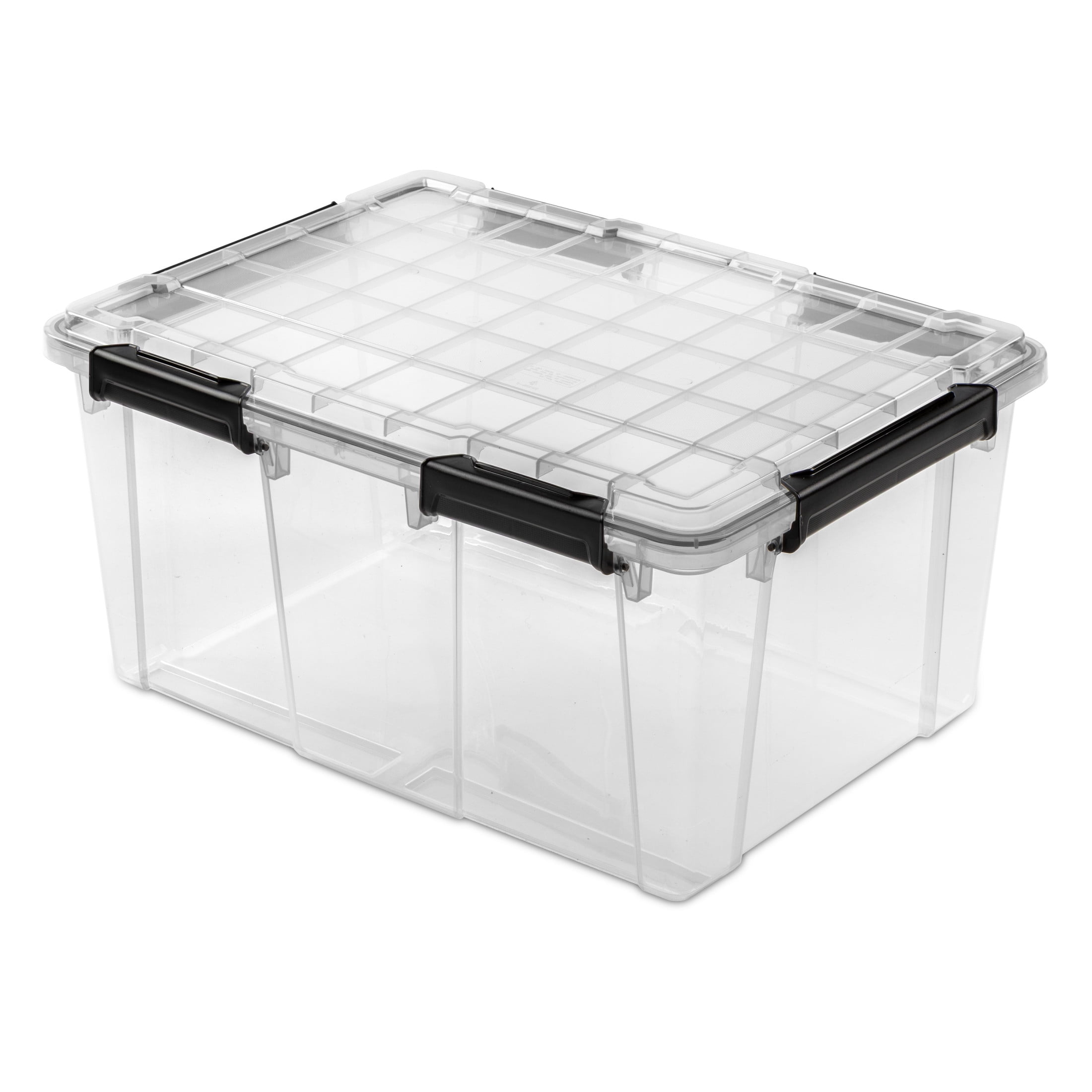 Sterilite 80 Quart Extra-Large Gasket Box, IP68 WaterProof Clear ...