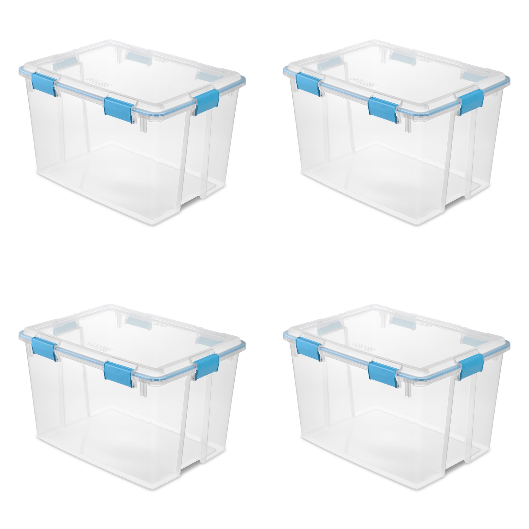 Sterilite 80 Qt Box (4) | Secure storage boxes for retail - Walmart ...
