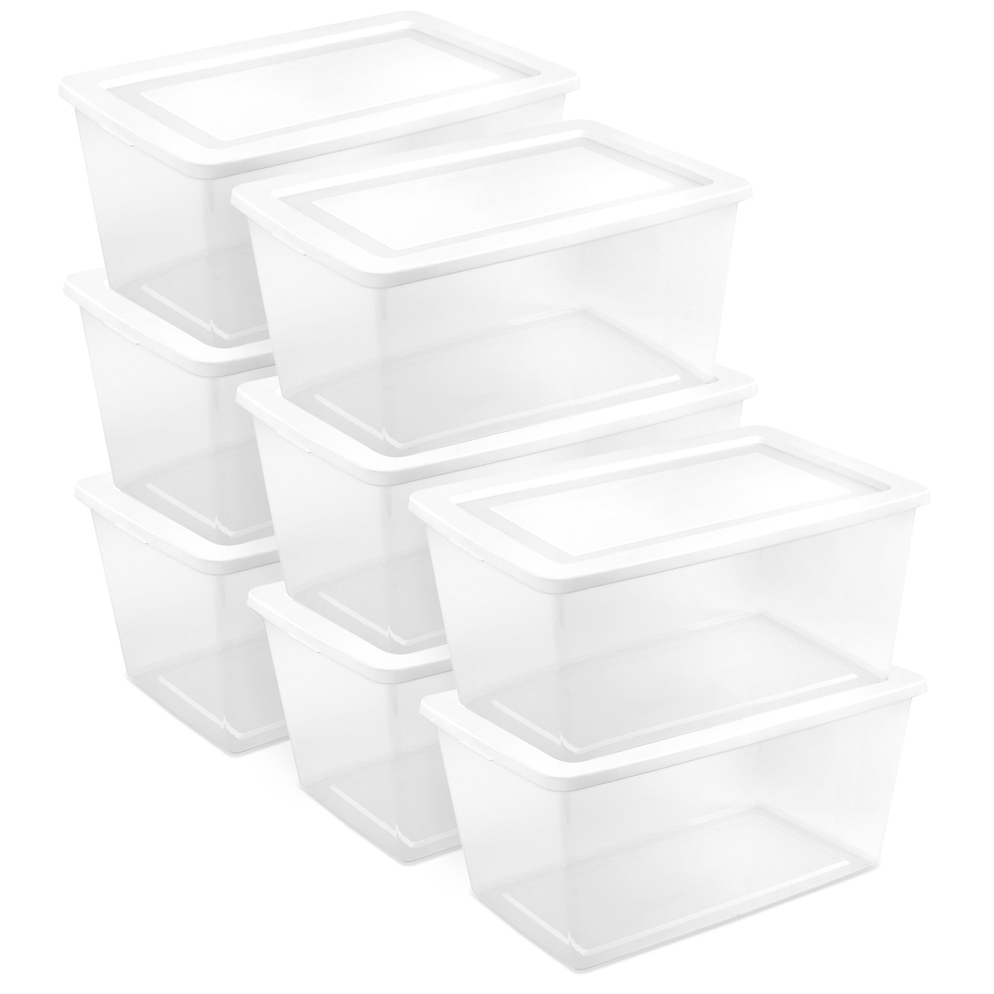 Sterilite 90 Qt Storage Box, Stackable Plastic Container, Home ...