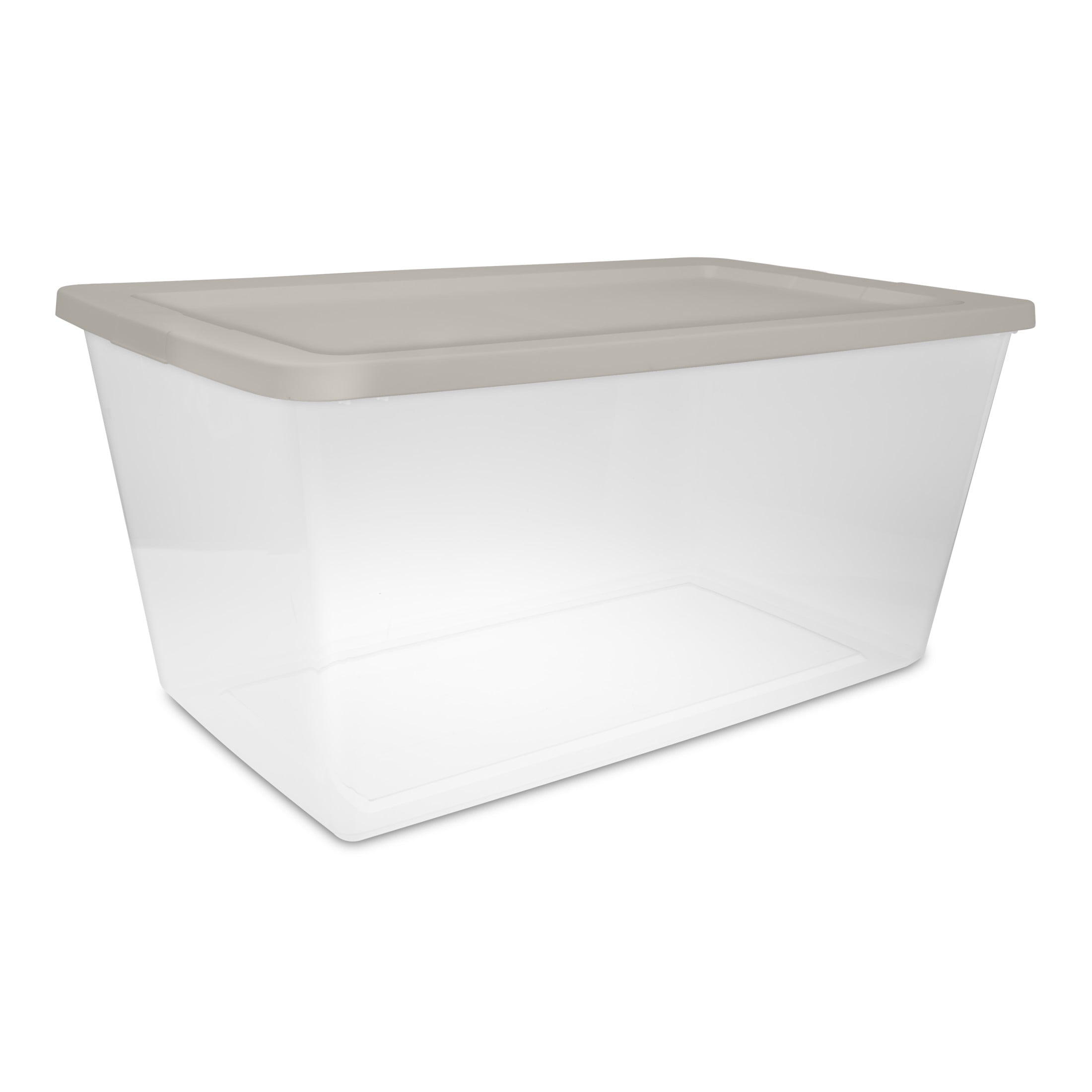 Sterilite 90 Quart Storage Box Plastic, Grey Pumice - Walmart.com