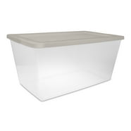Sterilite 26 Gallon Large Bins, Latch & Carry Plastic Storage Tote ...